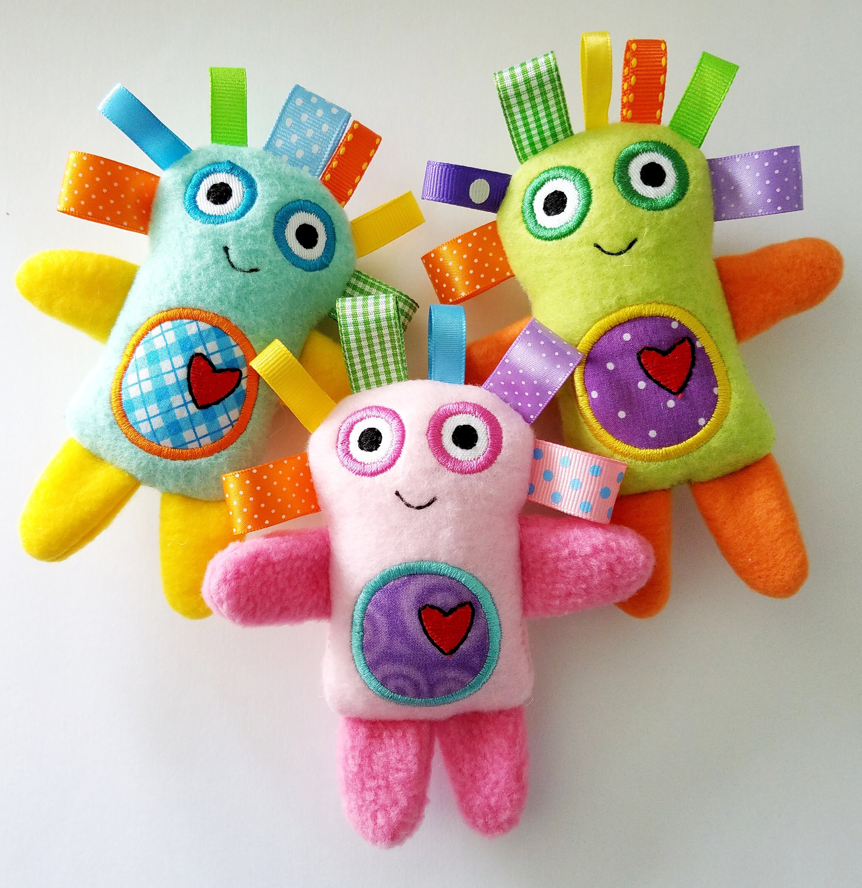 Embroidery Design for Machine Embroidery Monster Toy In-the-hoop Softie ...