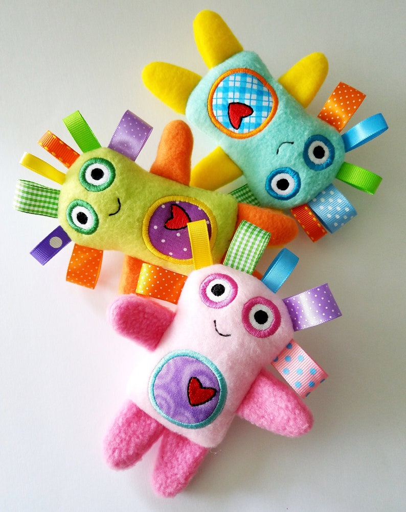 Embroidery Design for Machine Embroidery Monster Toy In-the-hoop Softie ...