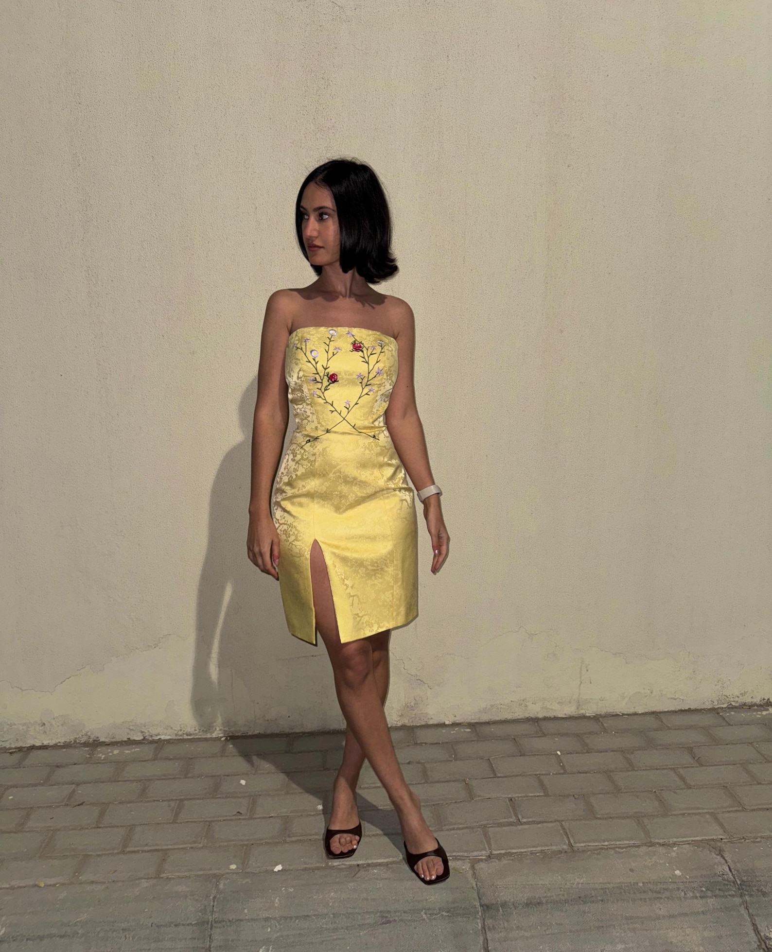 Rachel Green Yellow Strapless Midi Dress Sewing Pattern Pdf INSTANT ...