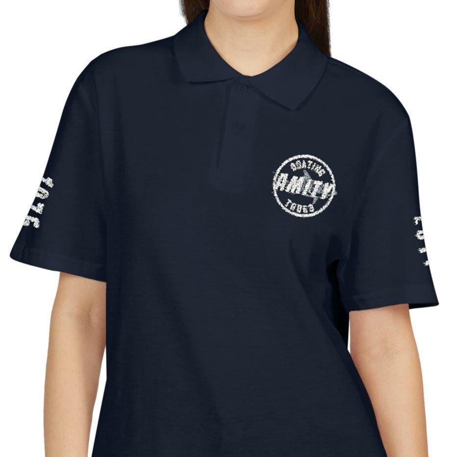 Jaws Shark 50th Polo Gift Jaws Anniversary Polo Shirt Embroidered Logo ...
