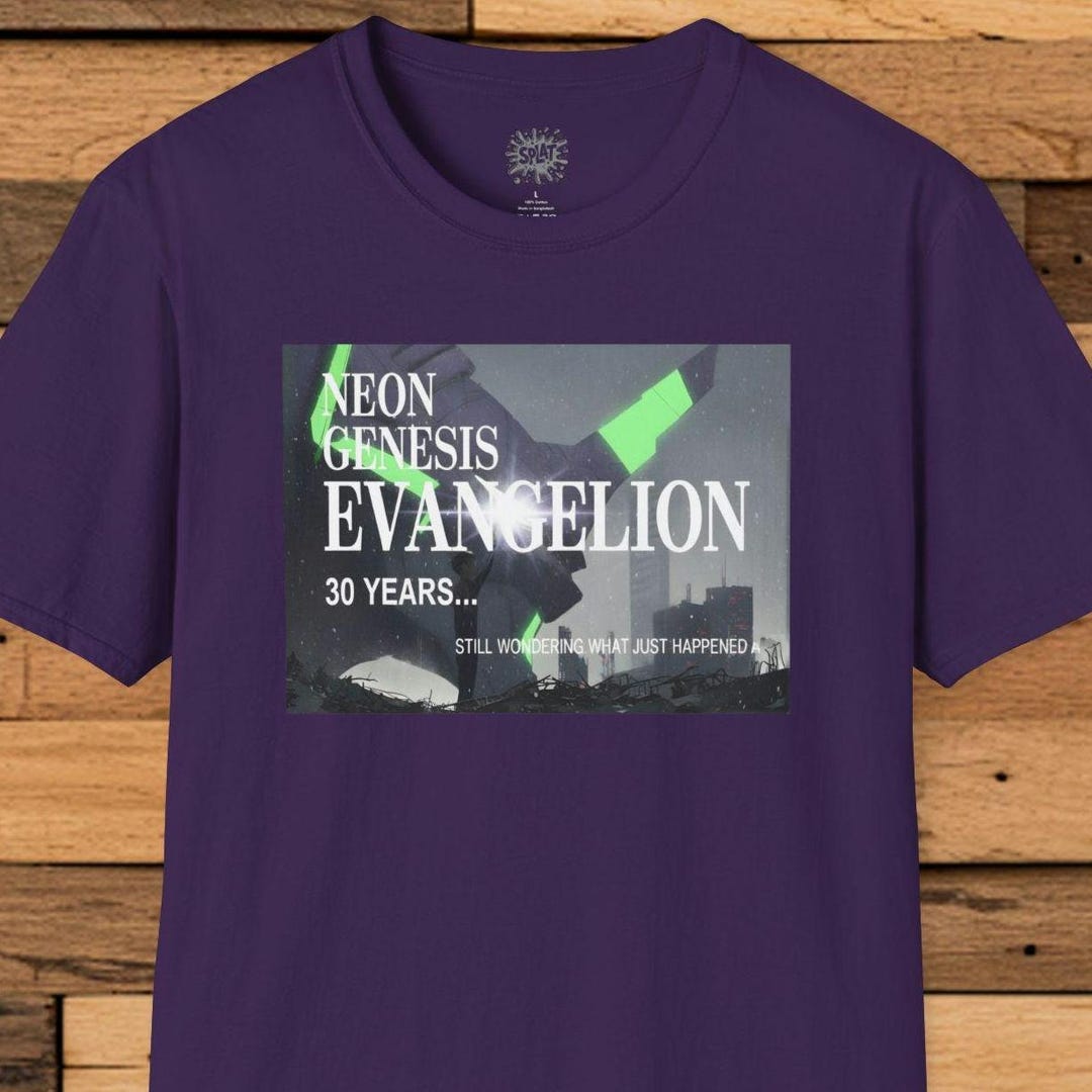 Neon Genesis Evangelion 30th Anniversary T-shirt, 30th Anime Gift ...