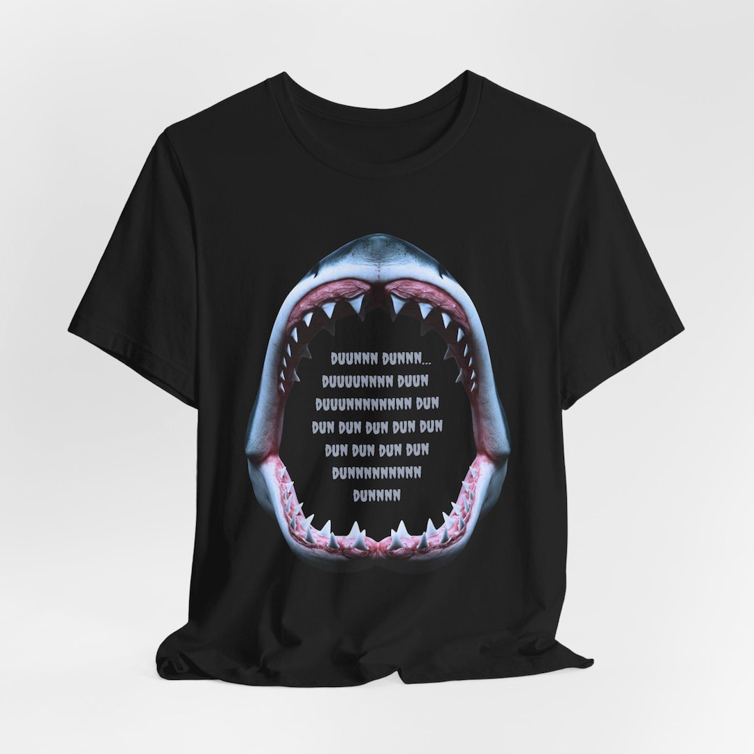 Jaws Movie Theme Tee, Funny Play on Words 50th Anniversary Shirt ...