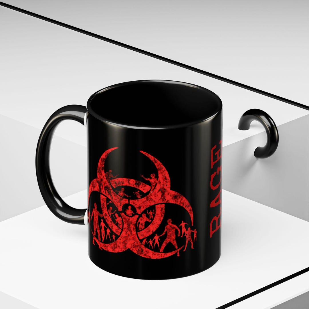 Zombie Coffee Mug, Biohazard Symbol Cup, '28 Days Later' Inspired ...