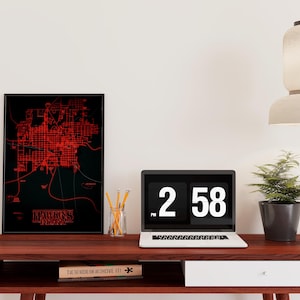 Stranger Things Hawkins Map Printable Poster, Digital Download With 20 ...