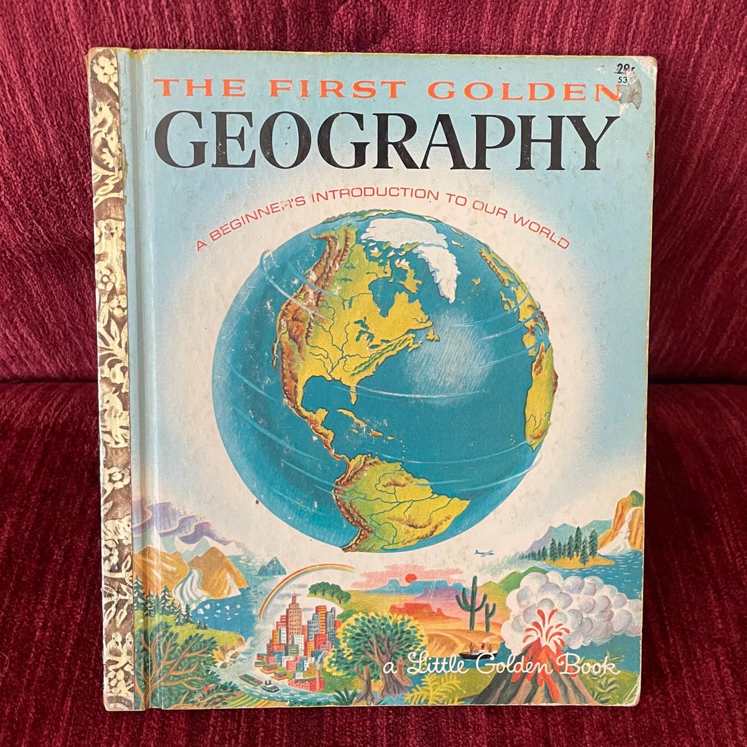 Vintage 1955 “A First Golden Geography” A Little Golden Book - Gegraphy ...