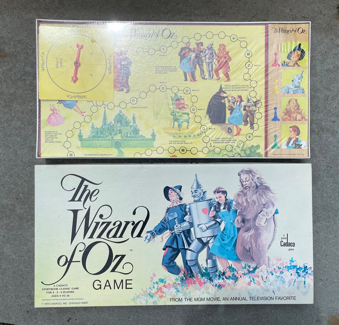 Vintage 1974 the Wizard of Oz Game - A Cadaco Storybook Classic Game - Contents Sealed and ...