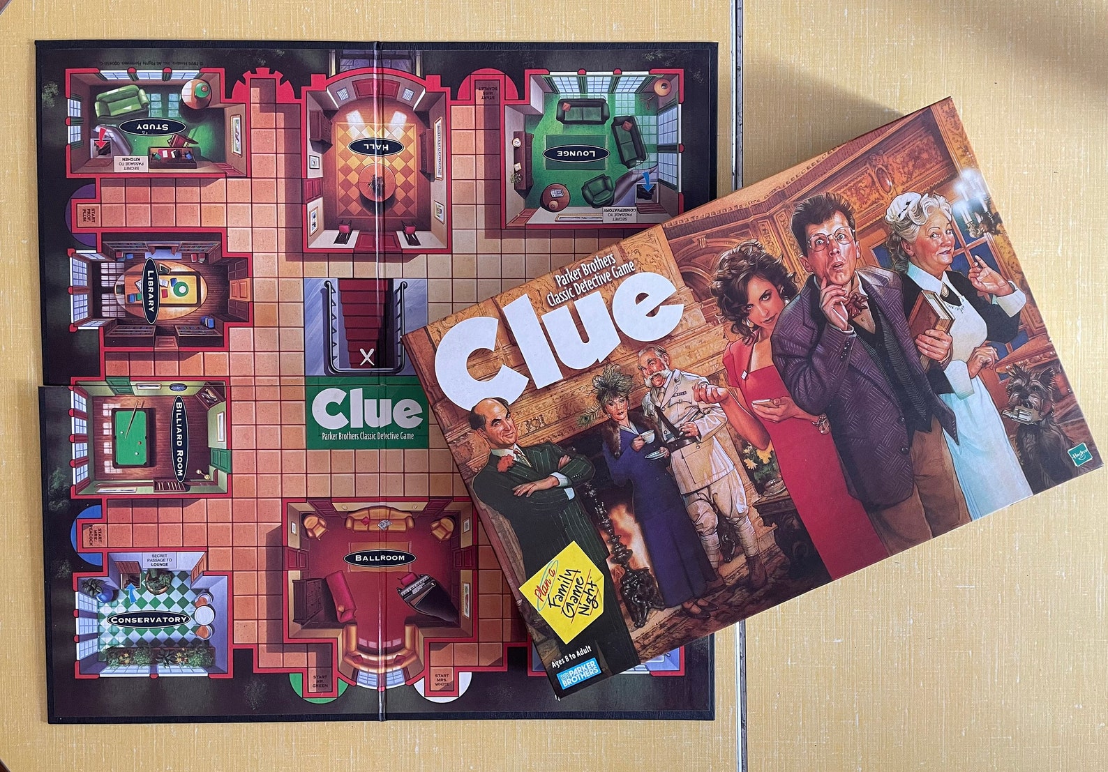 Vintage 1998 Clue Board Game by Parker Brothers Hasbro | Etsy