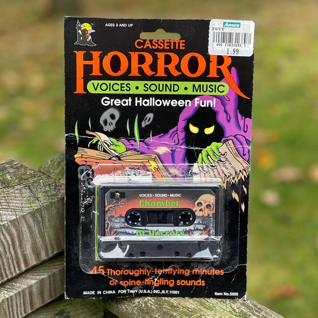 Vintage 1988 Halloween Chamber of Horrors Cassette Tape in Open Package ...