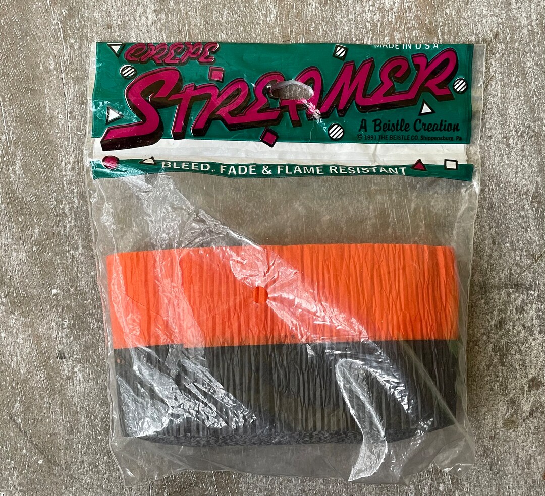 Vintage Roll of Beistle Crepe Paper Streamer NOS New in - Etsy