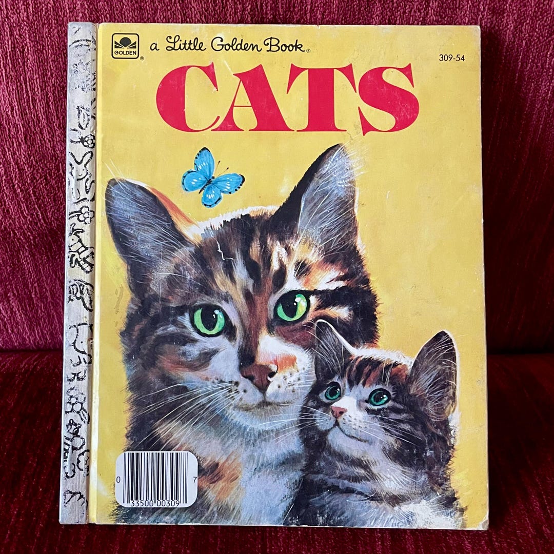 Vintage 1976 “cats” Little Golden Book - by Laura French - Illustrated ...