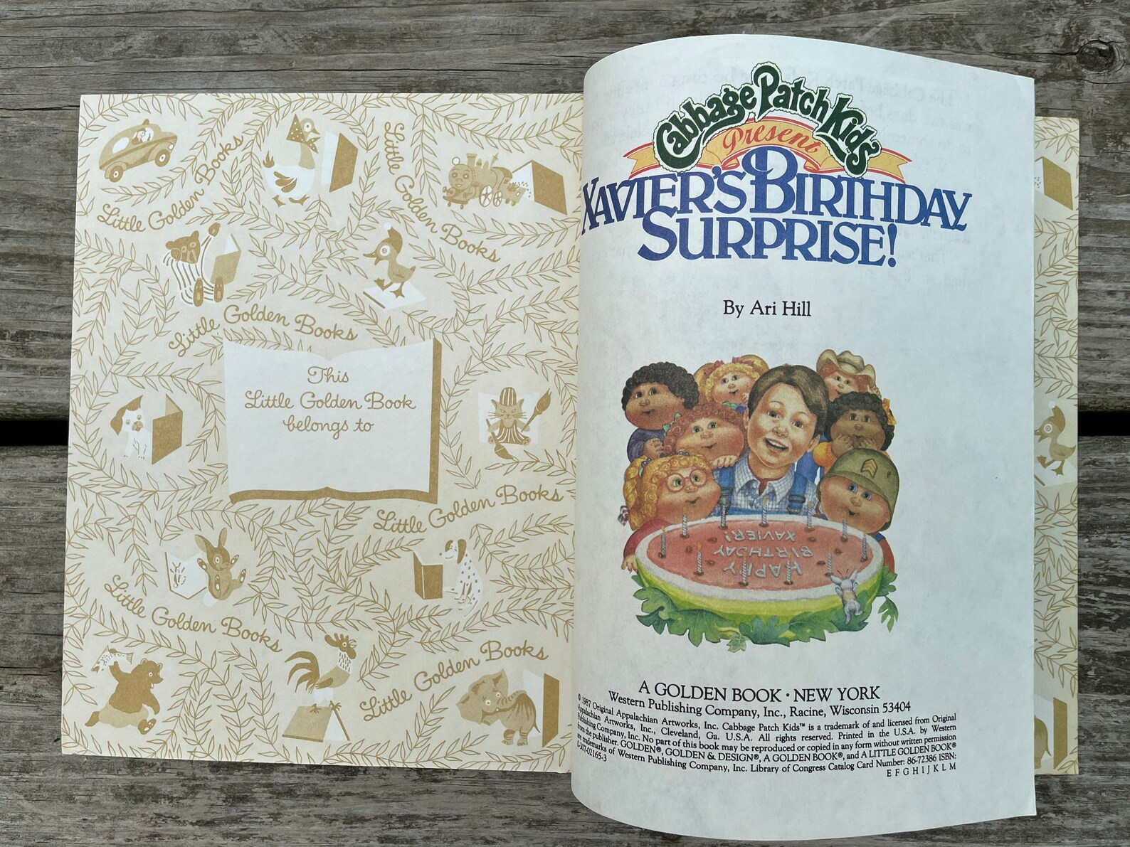 Vintage 1987 cabbage Patch Kids Presents: Xaviers Birthday - Etsy