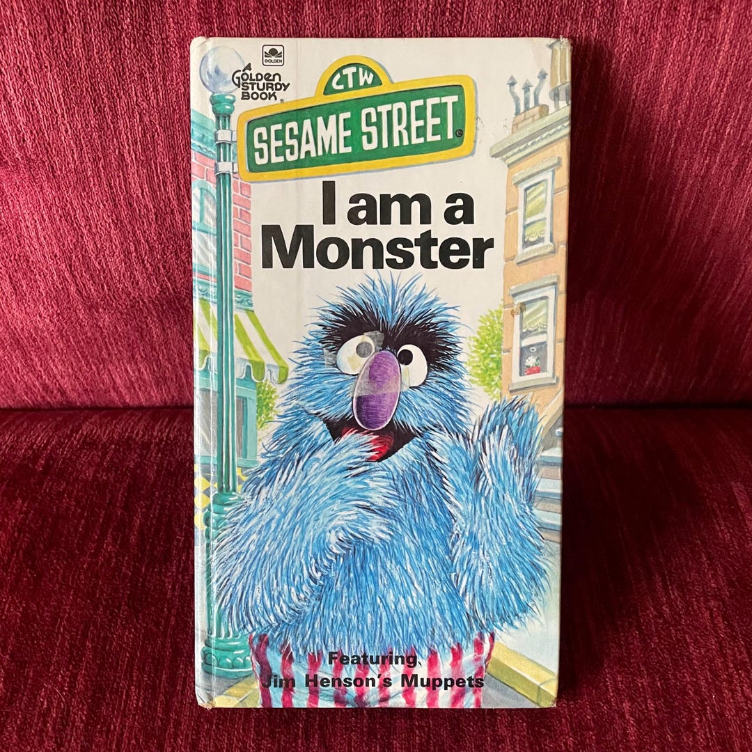 Vintage 1976 “I Am a Monster” A Golden Sturdy Book - Vintage Sesame ...