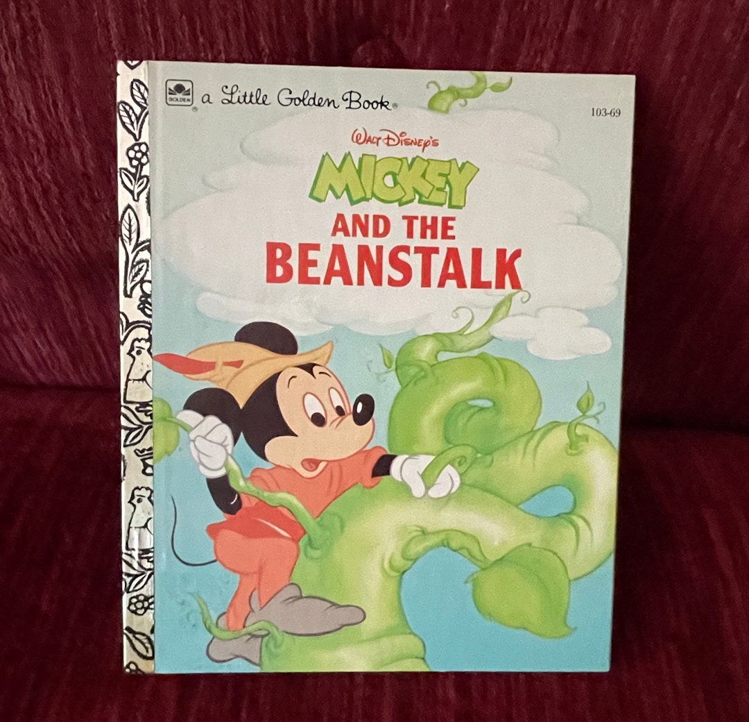 Vintage Little Golden Book “walt Disney’s Mickey and the Beanstalk ...