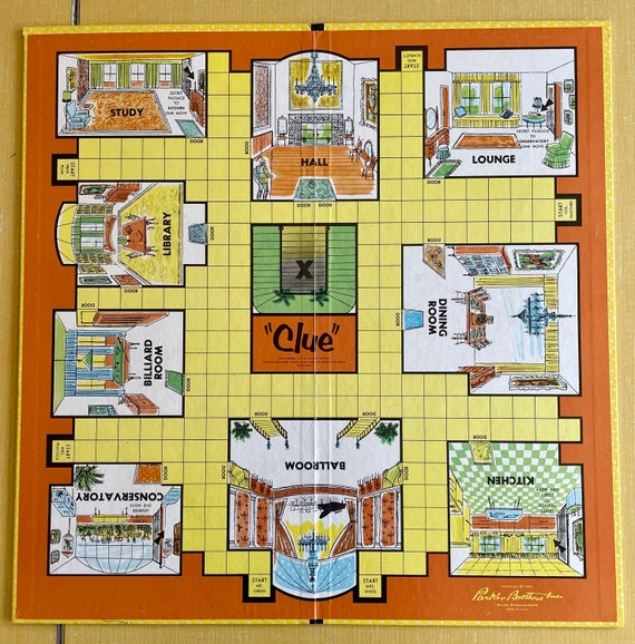 Clue Board Game Rooms