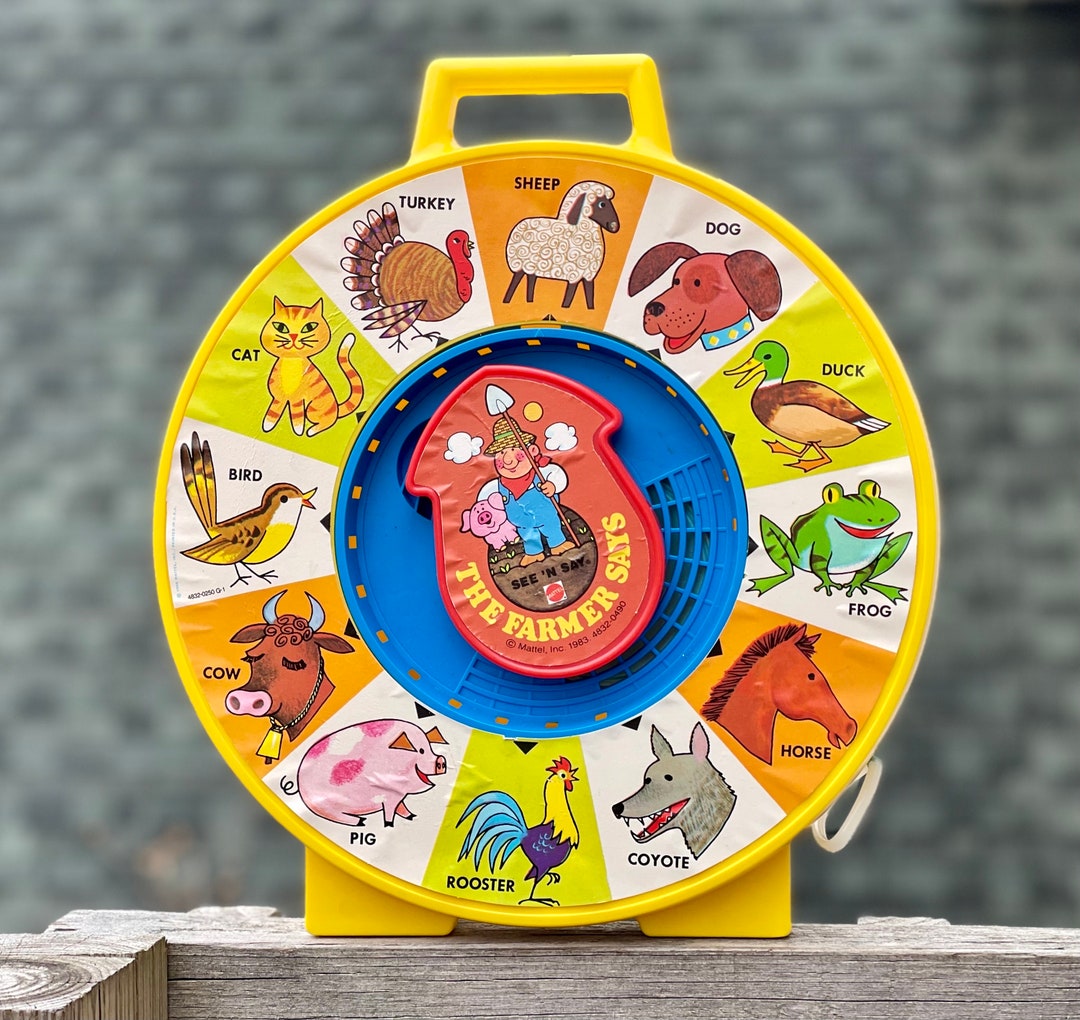 Vintage 1983 Mattel See ‘N Say the Farmer Says Talking Toy - Animal ...