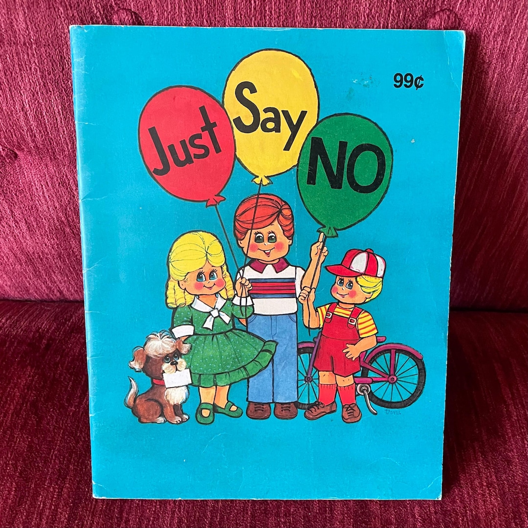 Vintage 1988 “just Say No” Coloring Book - Vintage Coloring Book - Anti ...