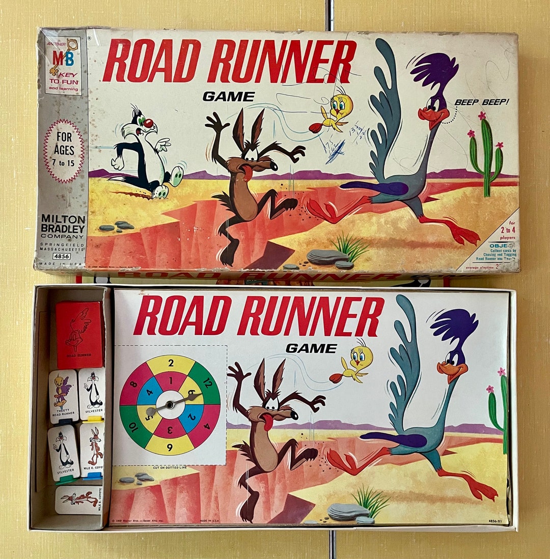 Vintage 1968 the Road Runner Game by Milton Bradley Vintage Game 4856 ...