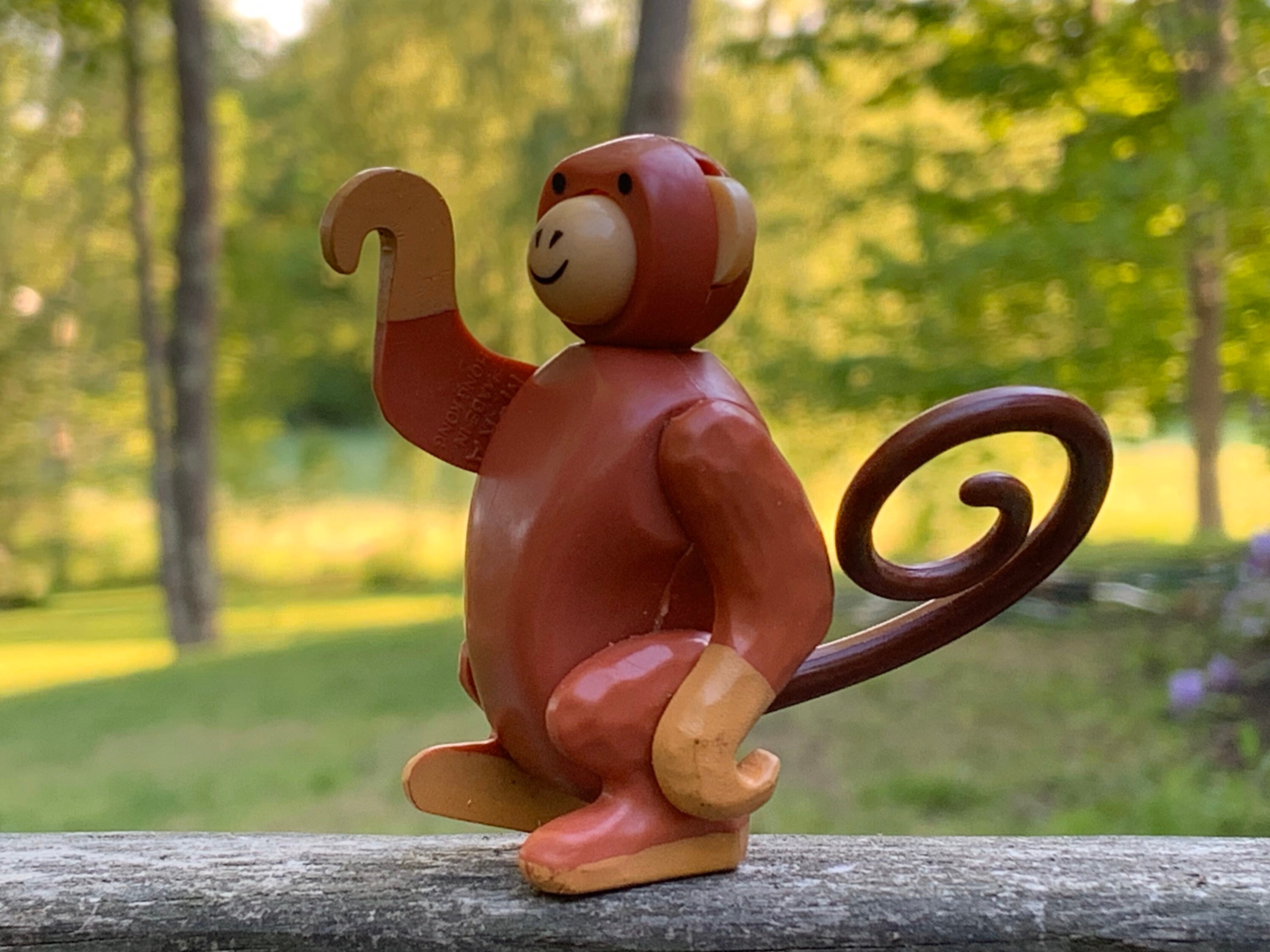 Vintage Fisher Prix Little People Monkey avec queue bouclée | Etsy