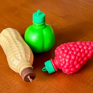 Vintage Trio of Ce De Candy Containers - Peanut, Apple and Strawberry ...