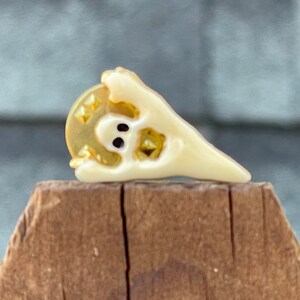 Vintage Tiny Ghost Enamel Pin Scary Ghost Pin Halloween Lapel Pin Miniature Enamel Pin Vintage ...
