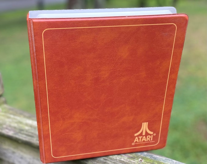 Vintage Atari Game Storage Binder - ATARI 2600 Brown Storage Binder ...