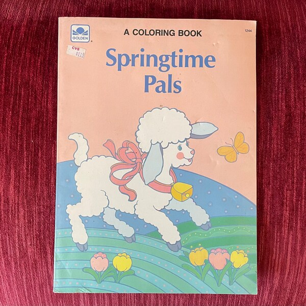 Vintage Spring Coloring Book - Etsy