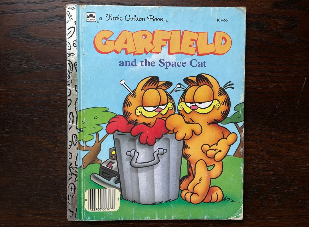 Vintage Little Golden Book - Garfield and the Space Cat - Saturday ...