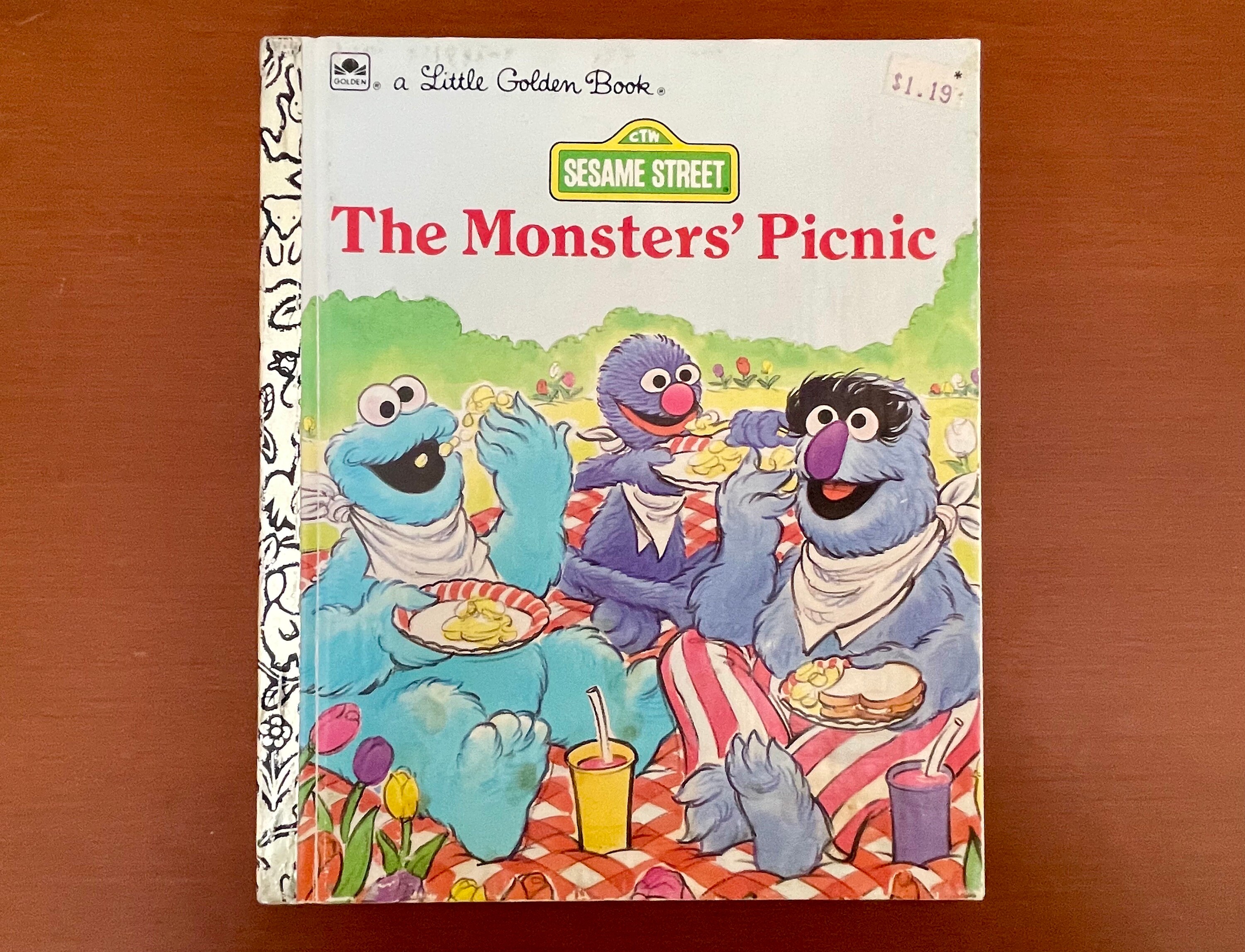 Vintage 1991 “the Monsters’ Picnic” Little Golden Book - Sesame Street ...