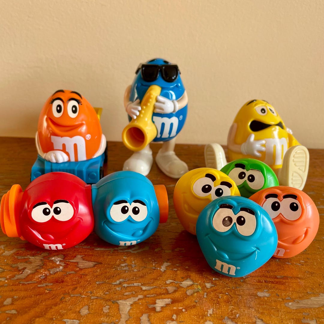Vintage Lot of 5 Burger King M&ms Kids Club Toys - Mandm Mars Inc ...