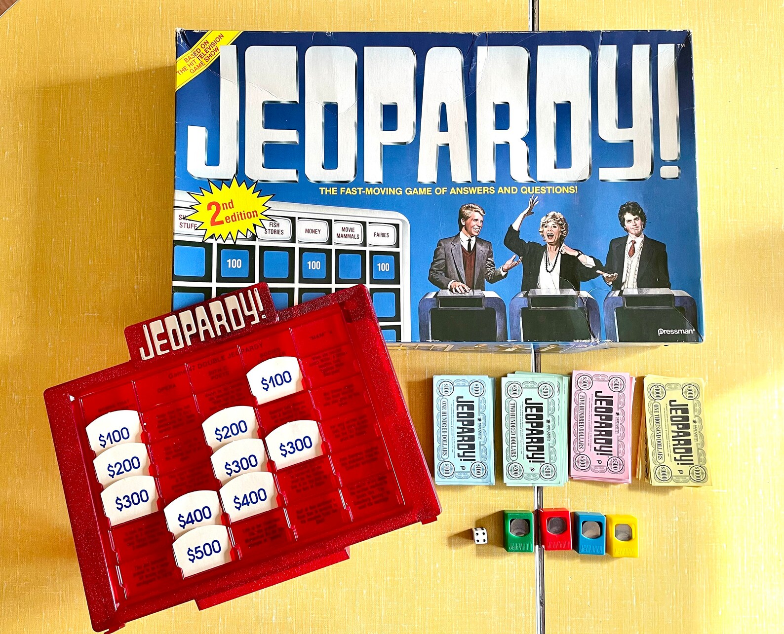 Vintage 1988 Jeopardy Board Game by Pressman Complete 1980s | Etsy