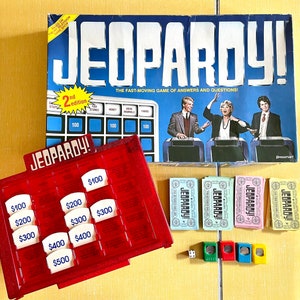 Vintage 1988 Jeopardy Board Game by Pressman Complete 1980s Trivia Game ...