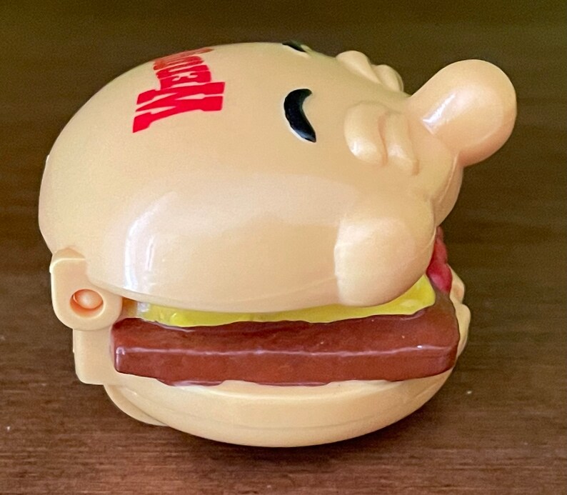 Vintage 1991 Wendys Wacky Wind-ups Burger Toy - Etsy