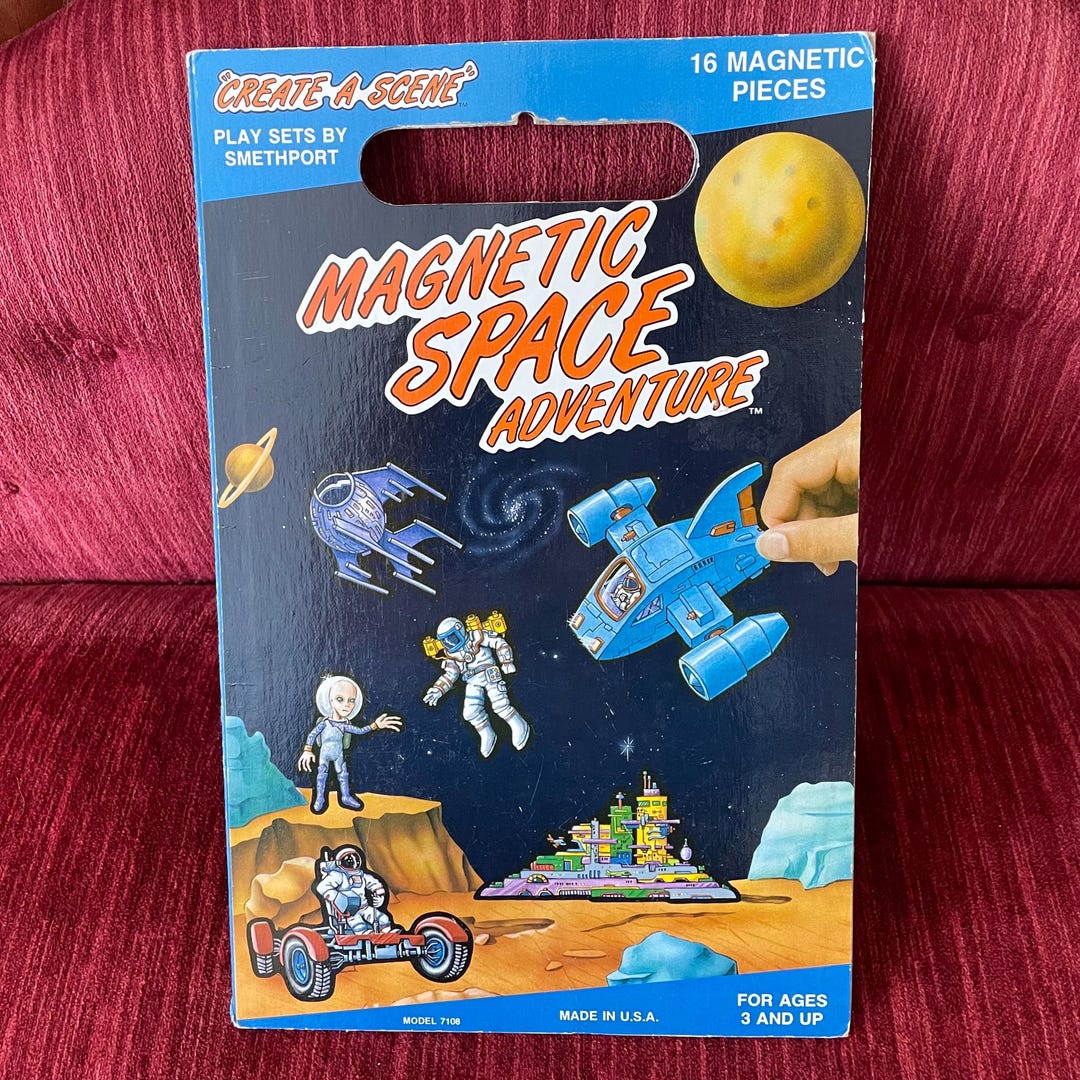 Vintage 1997 “create-a-scene” Magnetic Space Adventure Set - Magnetic ...