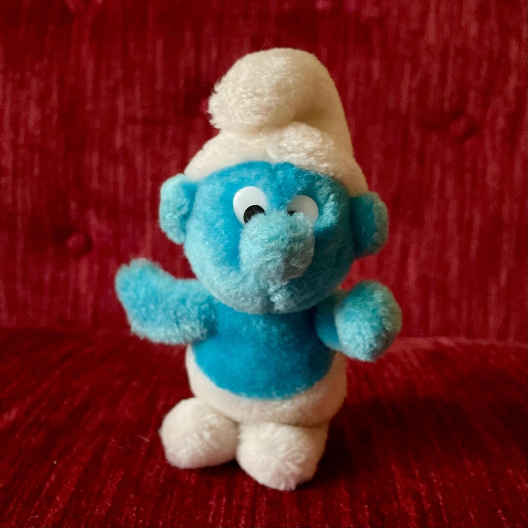 Vintage 1981 Small Smurf Plush by Wallace Berrie & Co Peyo - 6 Inch ...