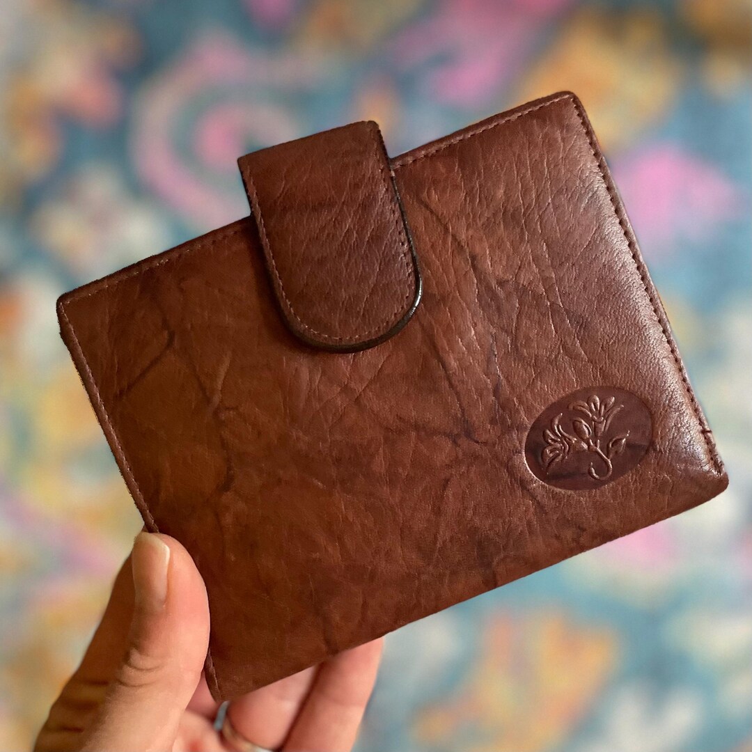 Vintage Ladies Buxton Wallet With Coin Pocket - Top Grain Cowhide Brown ...