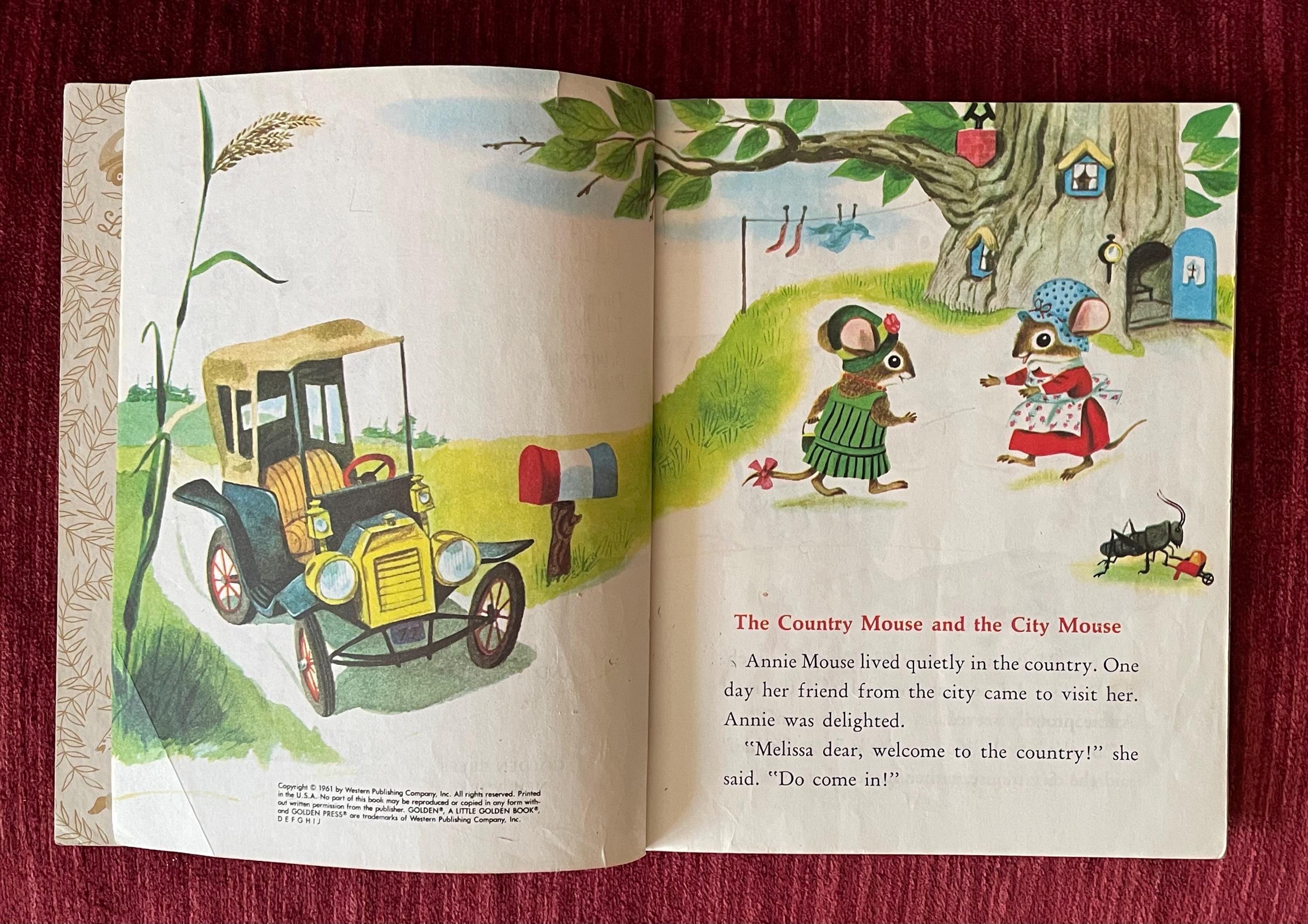 Vintage the Country Mouse and the City Mouse Little Golden Book - 1980s ...