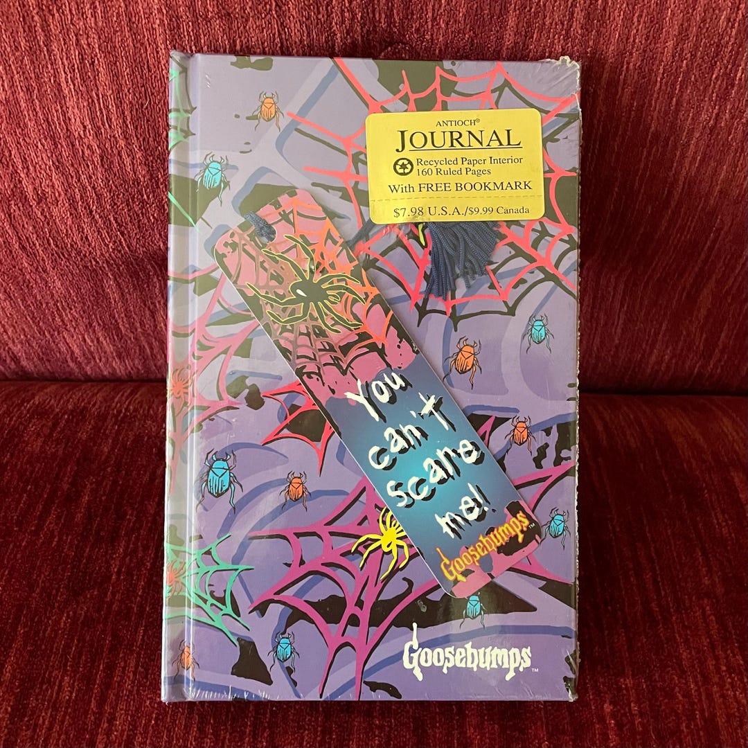Vintage Goosebumps Journal With Bookmark - Sealed in Original Packaging ...