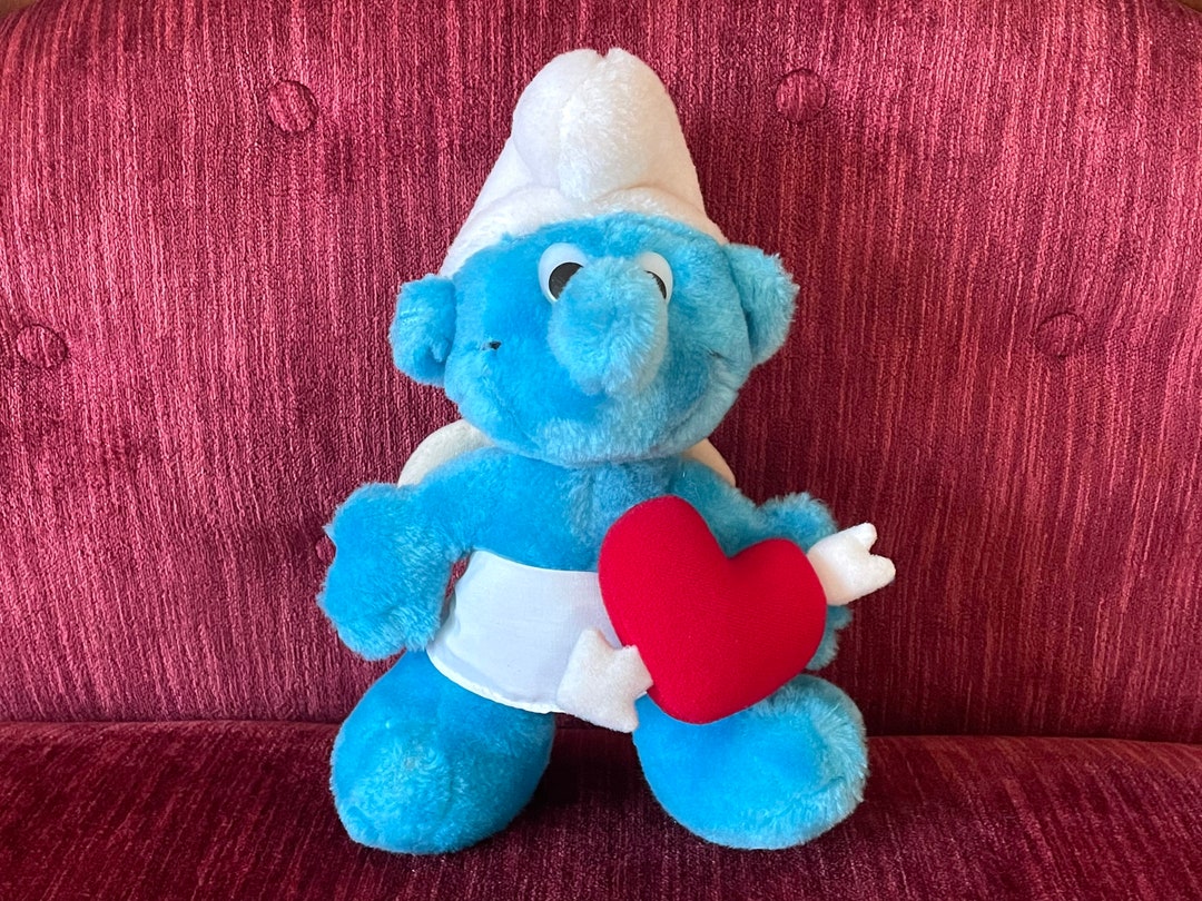 Vintage 1982 Cupid Smurf Plush by Wallace Berrie & Co Peyo - 10 Inch ...