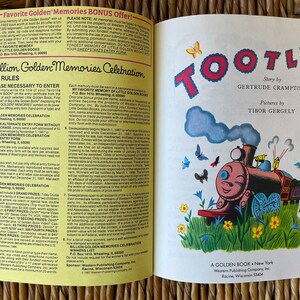 Vintage 1987 “tootle” Little Golden Book - Book No 210-87 - 1980s ...
