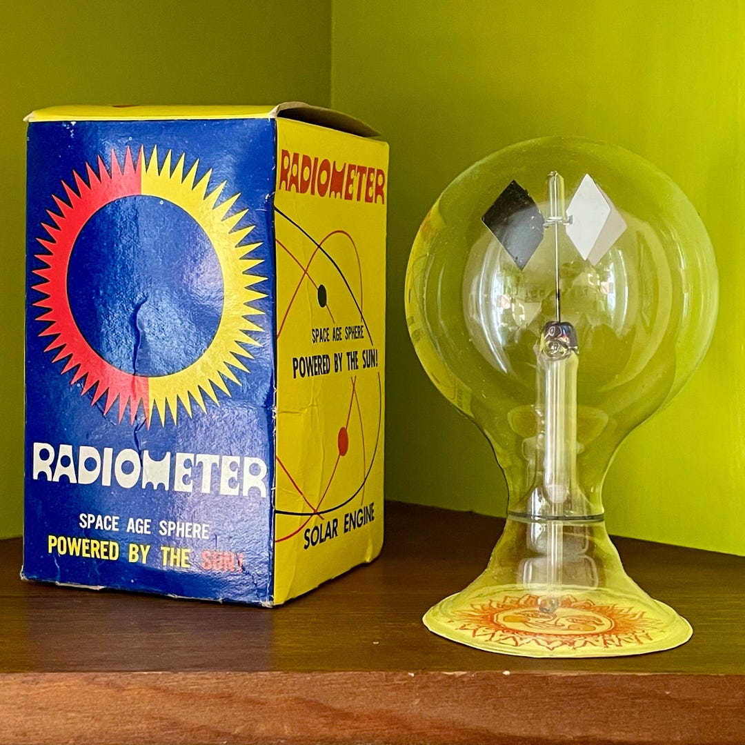 Vintage “the Radiometer” Space Age Sphere Gadget - Solar Engine ...