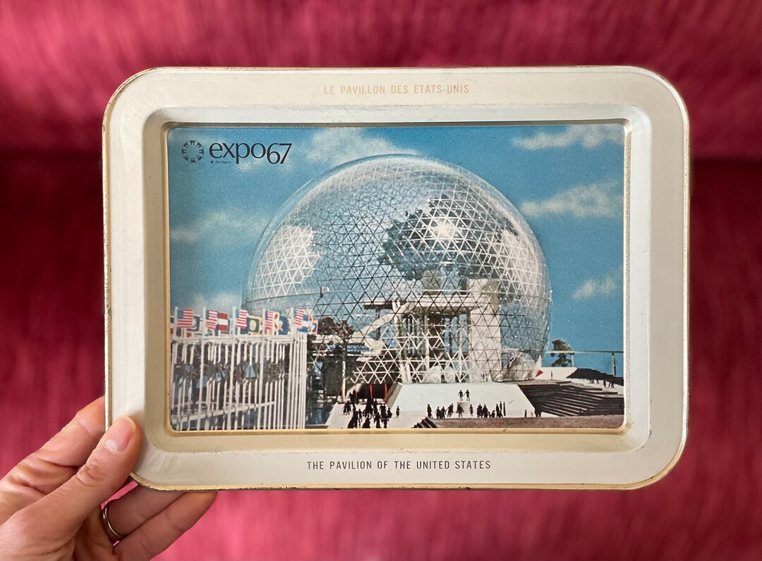 Vintage Expo 67 the Pavillion of the United States Tray 1960s Souvenir ...