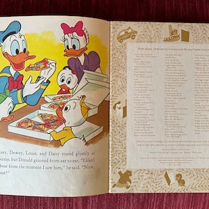 Vintage 1978 Donald Duck and the One Bear Little Golden Book Walt ...