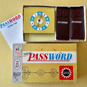 Vintage 1962 Password Game by Milton Bradley - Volume 2 - Complete ...