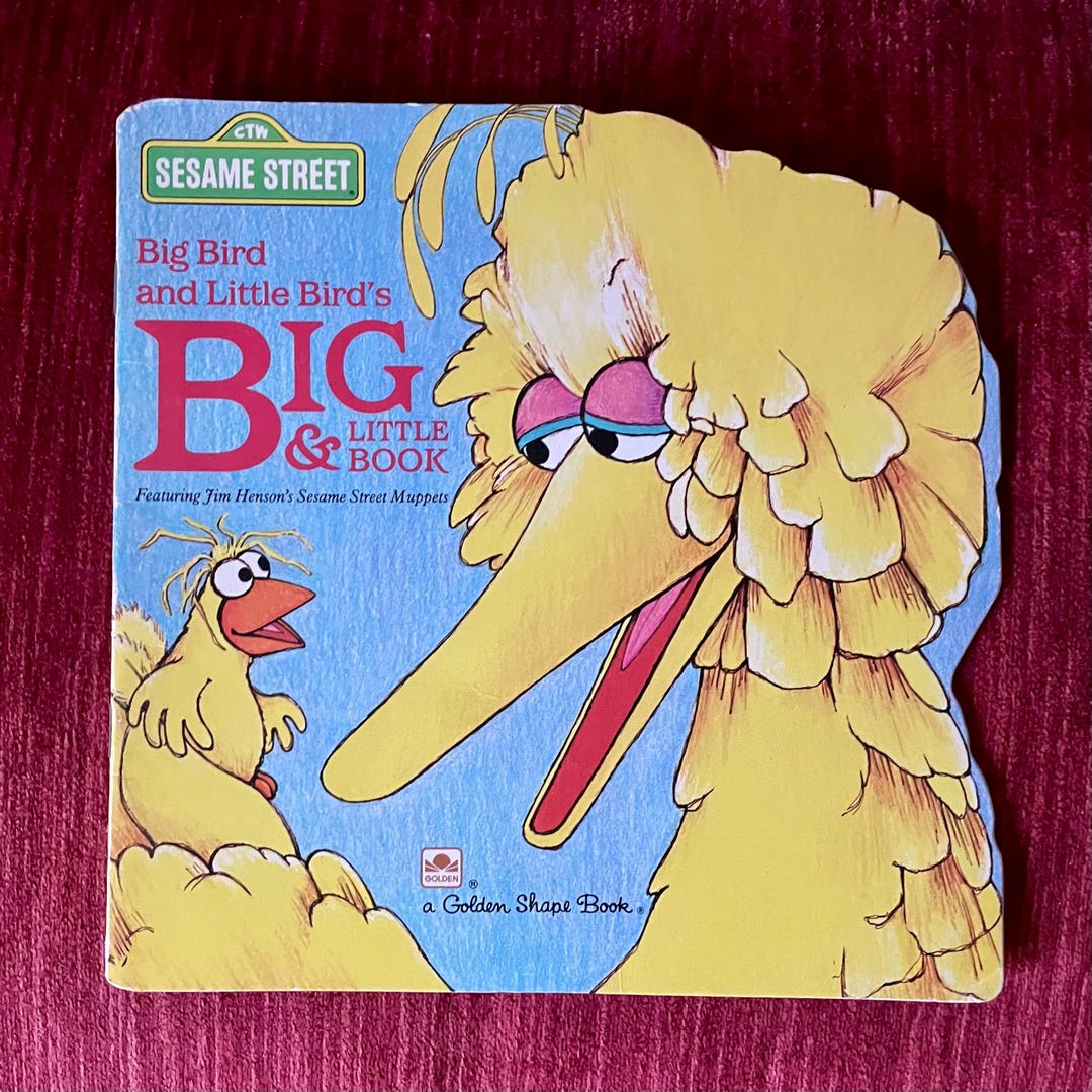 Vintage 1983 “big Bird and Little Bird’s Big & Little Book” A Golden ...
