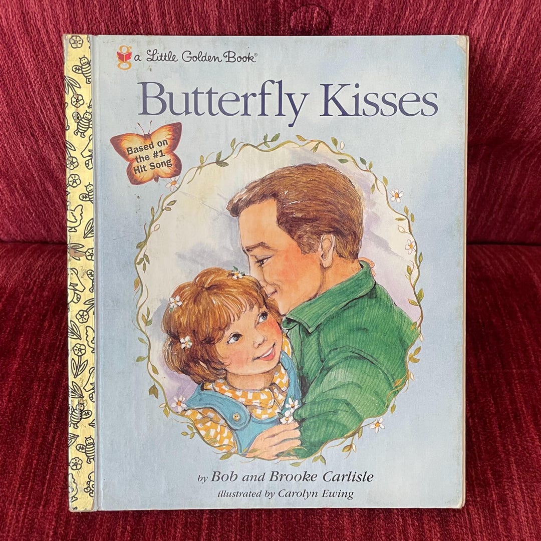 Vintage 1997 “butterfly Kisses” - A Little Golden Book - 90s Kids Book ...