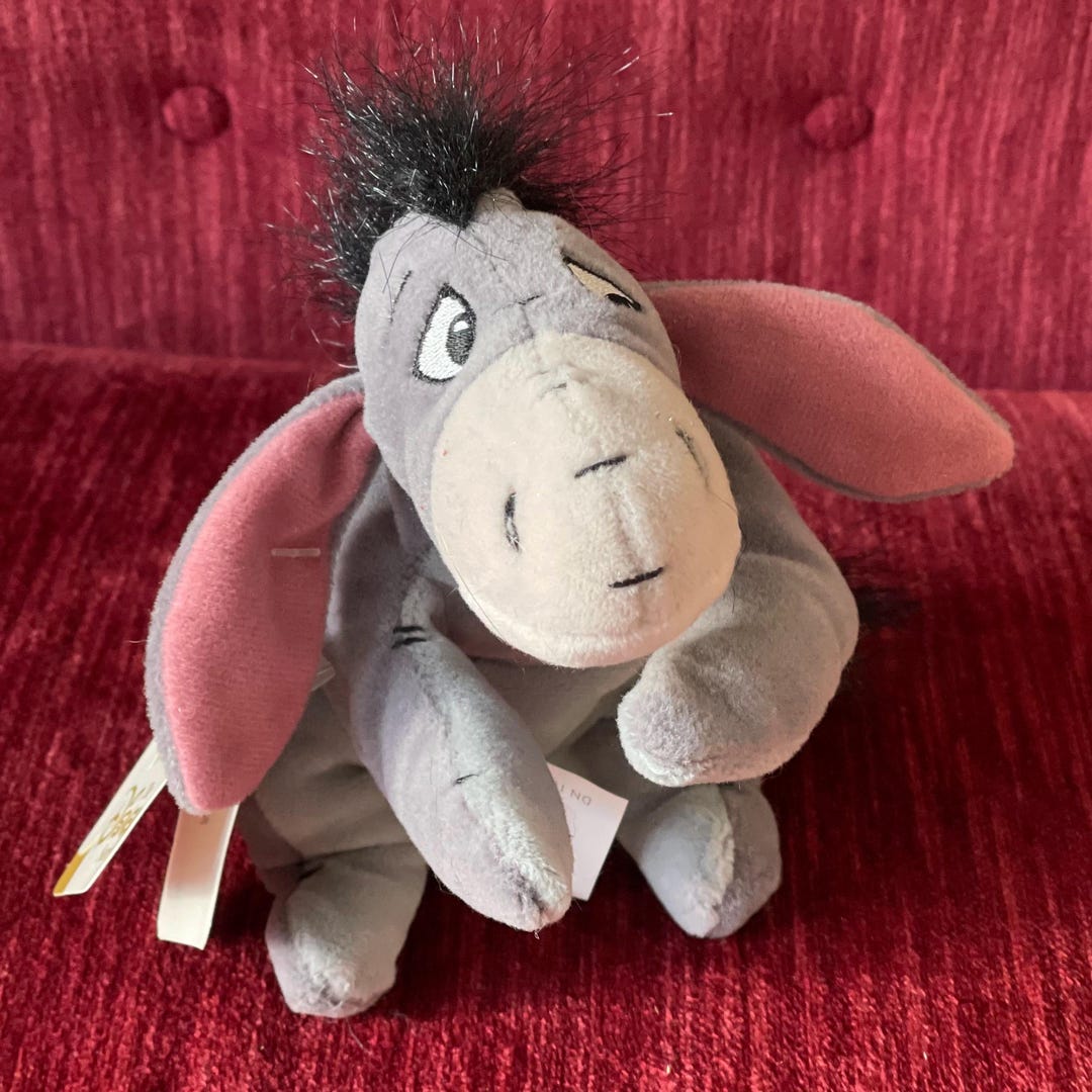 Vintage the Disney Store gray Eeyore Plush Winnie-the-pooh Stuffed ...