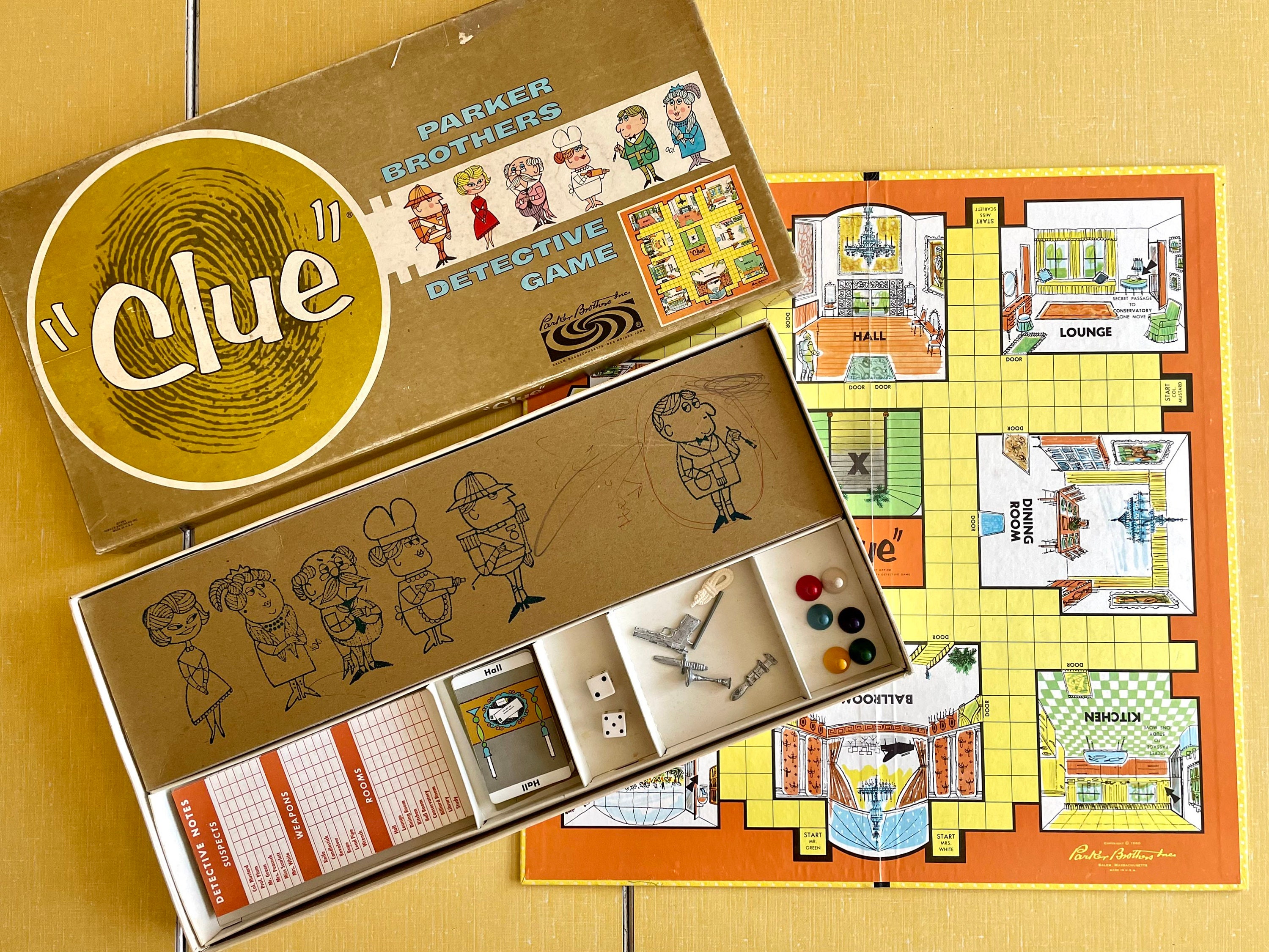 Vintage Clue Board Game