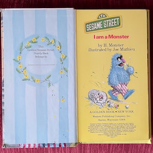 Vintage 1976 “I Am a Monster” A Golden Sturdy Book - Vintage Sesame ...