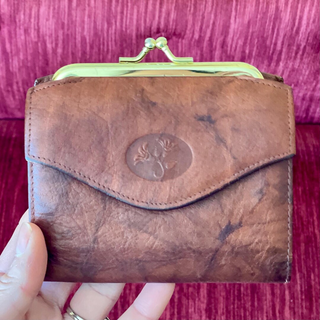 Vintage Ladies Buxton Wallet With Coin Pocket - Top Grain Cowhide Brown ...