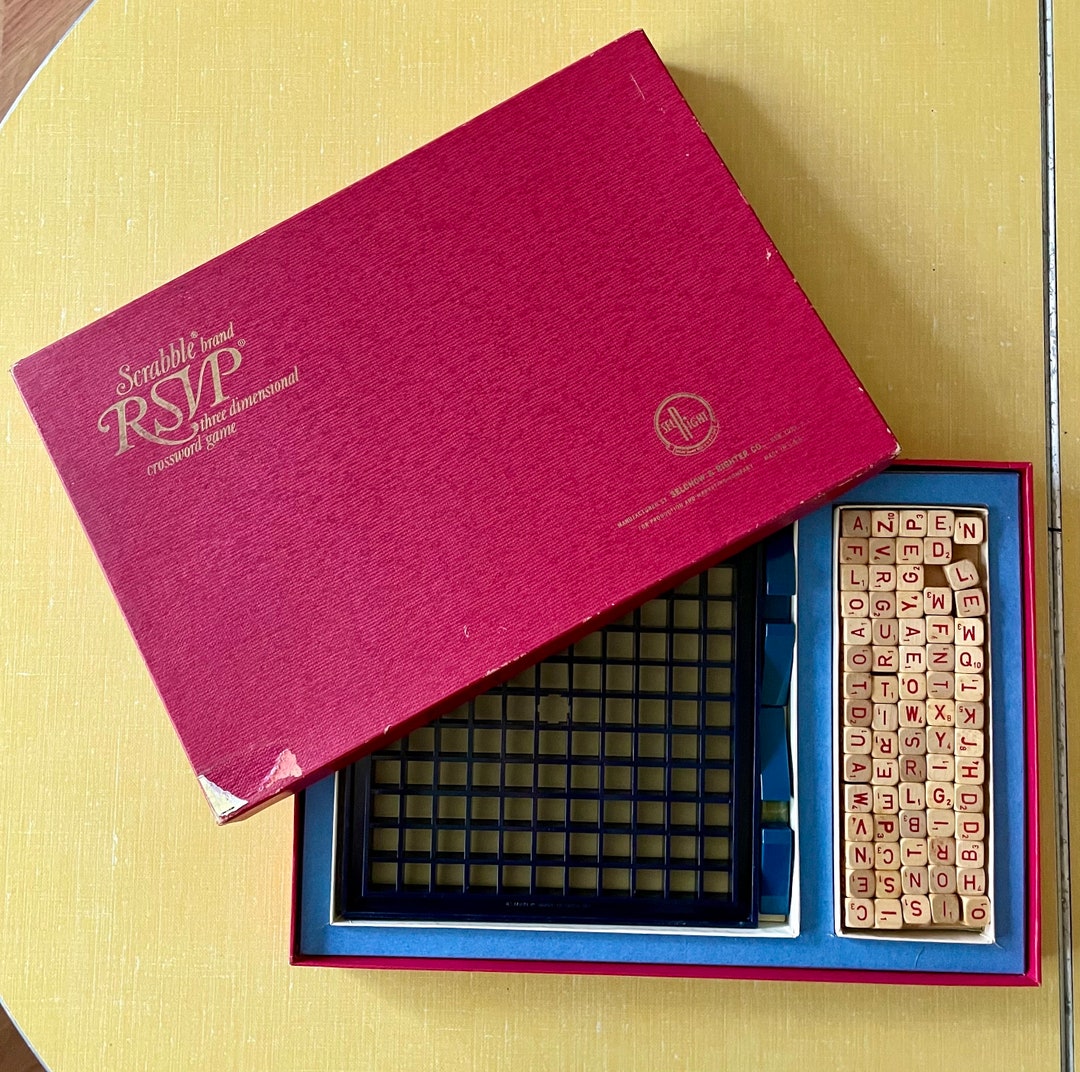 Vintage 1970 Scrabble RSVP Game - Family Board Game - Retro Games ...